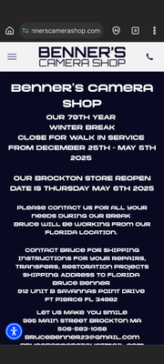 BENNER’S CAMERA SHOP - Updated August 2025 - 15 Reviews - 995 Main St ...