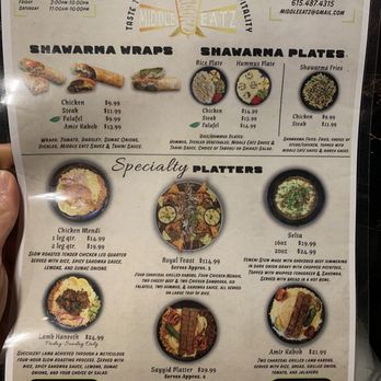 MIDDLE EATZ - Updated July 2024 - 31 Photos & 18 Reviews - 412 Harding ...