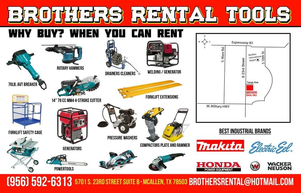 BROTHERS RENTAL TOOLS - Updated June 2024 - 5701 S 23rd St, Mcallen ...