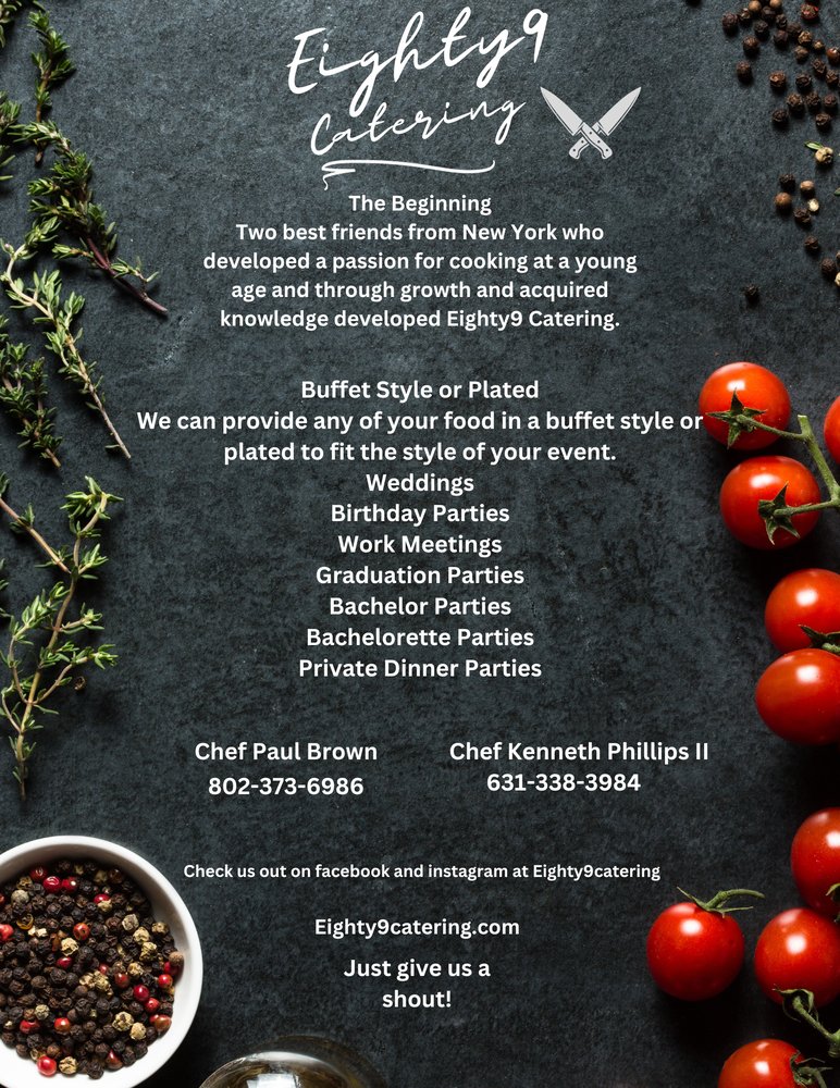 EIGHTY9 CATERING - Updated July 2025 - Request a Quote - Burlington ...