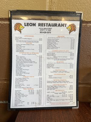 LEON RESTAURANT - Updated September 2025 - 1410 N Main St, Jewett ...