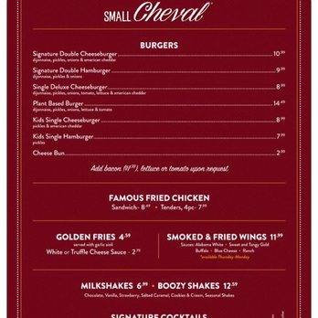 SMALL CHEVAL- WRIGLEYVILLE - Updated January 2026 - 89 Photos & 108 ...