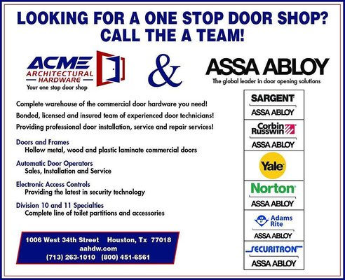 ACME ARCHITECTURAL HARDWARE - Updated December 2025 - 1006 W 34th St ...