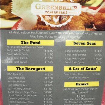 GREENBRIER RESTAURANT - Updated October 2025 - 150 Photos & 203 Reviews ...