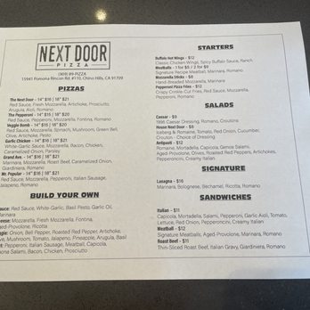 NEXT DOOR PIZZA - Updated August 2024 - 78 Photos & 80 Reviews - 15941 ...