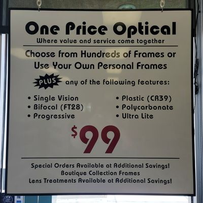 ONE PRICE OPTICAL - Updated September 2025 - 50 Reviews - 41800 ...
