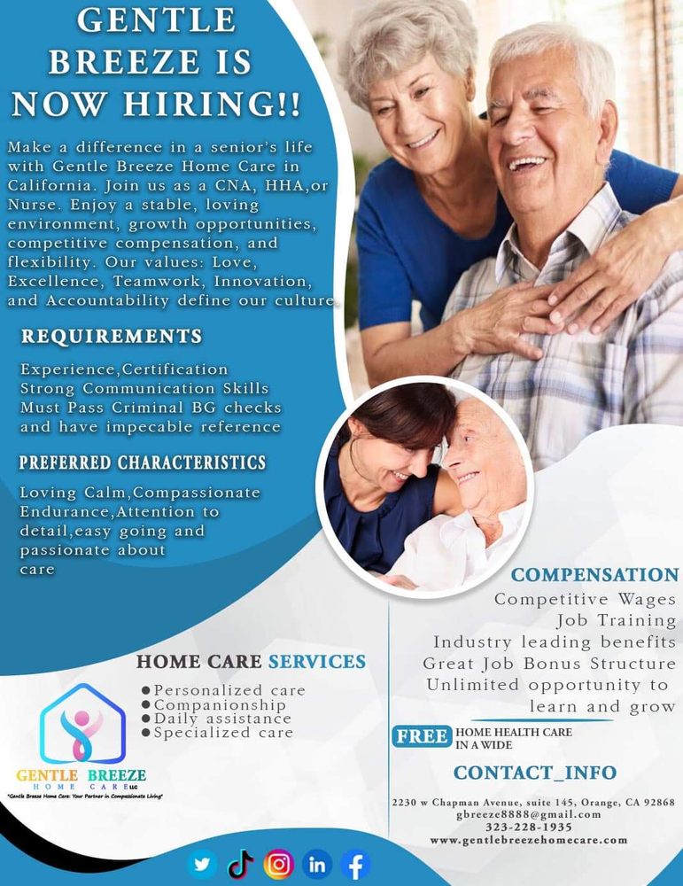 GENTLE BREEZE HOME CARE - Updated February 2026 - 28 Photos - 2230 W ...