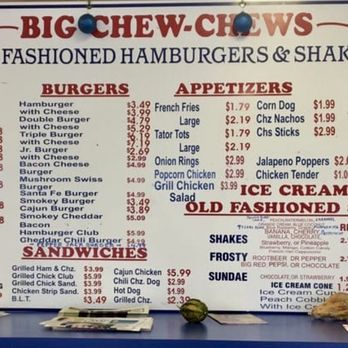 BIG CHEW CHEW’S BURGERS & SHAKES - Updated December 2025 - 31 Photos ...
