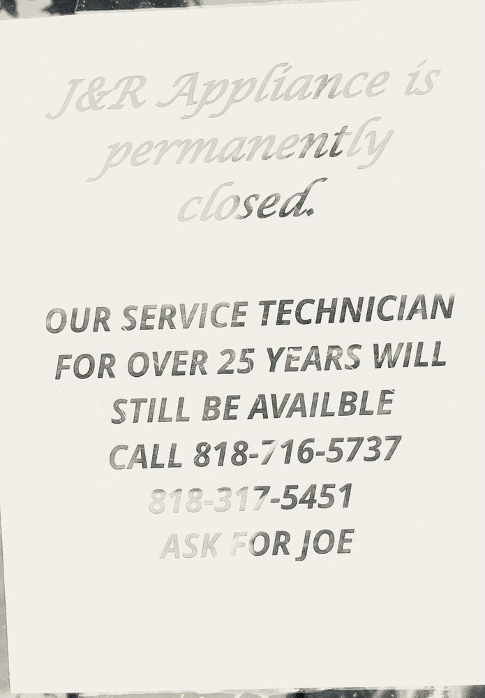 J & R APPLIANCE - Updated February 2025 - 89 Reviews - 7137 Owensmouth ...