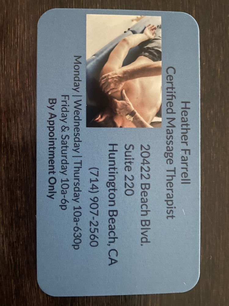 HEATHER FARRELL, CMT - Updated August 2025 - 32 Reviews - 20422 Beach ...