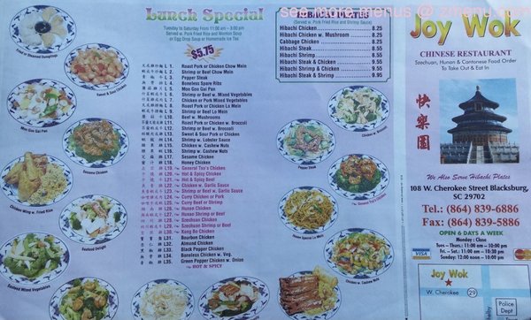 JOY WOK - Updated January 2025 - 10 Photos - 108 W Cherokee St ...