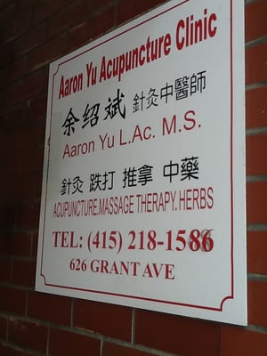 AARON YU ACUPUNCTURE CLINIC - Updated September 2025 - 70 Reviews - 626 ...