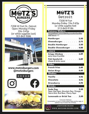 MOTZ’S BURGERS - 298 Photos & 99 Reviews - 7208 W Fort St, Detroit ...
