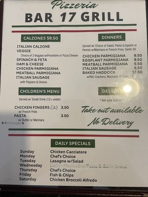 BAR 17 GRILL - 15 Pine St, Seabrook, New Hampshire - Pizza - Restaurant ...