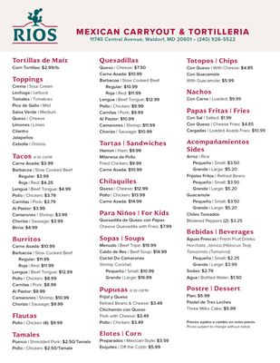 RIOS - Updated October 2025 - 11740 Central Ave, Waldorf, Maryland ...