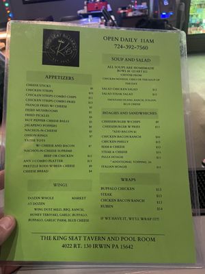 KING SEAT BILLIARDS - Updated December 2025 - 4022 PA-130, Irwin ...