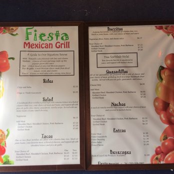 Fiesta mexican grill store