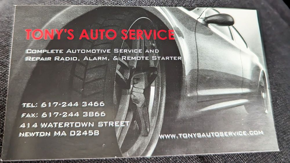 TONY’S AUTO SERVICE - Updated June 2026 - 92 Reviews - 414 Watertown St ...