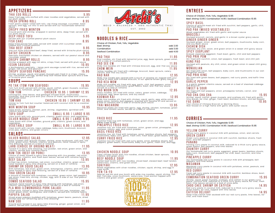 ARCHI’S THAI KITCHEN - Updated September 2025 - 526 Photos & 628 ...