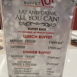 The Best 10 Buffets near SM Mall of Asia Baywalk in Pasay, Metro Manila ...