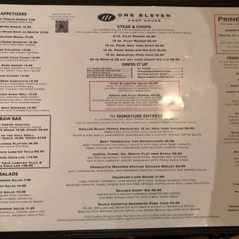 ONE ELEVEN CHOP HOUSE - Updated October 2025 - 332 Photos & 519 Reviews ...