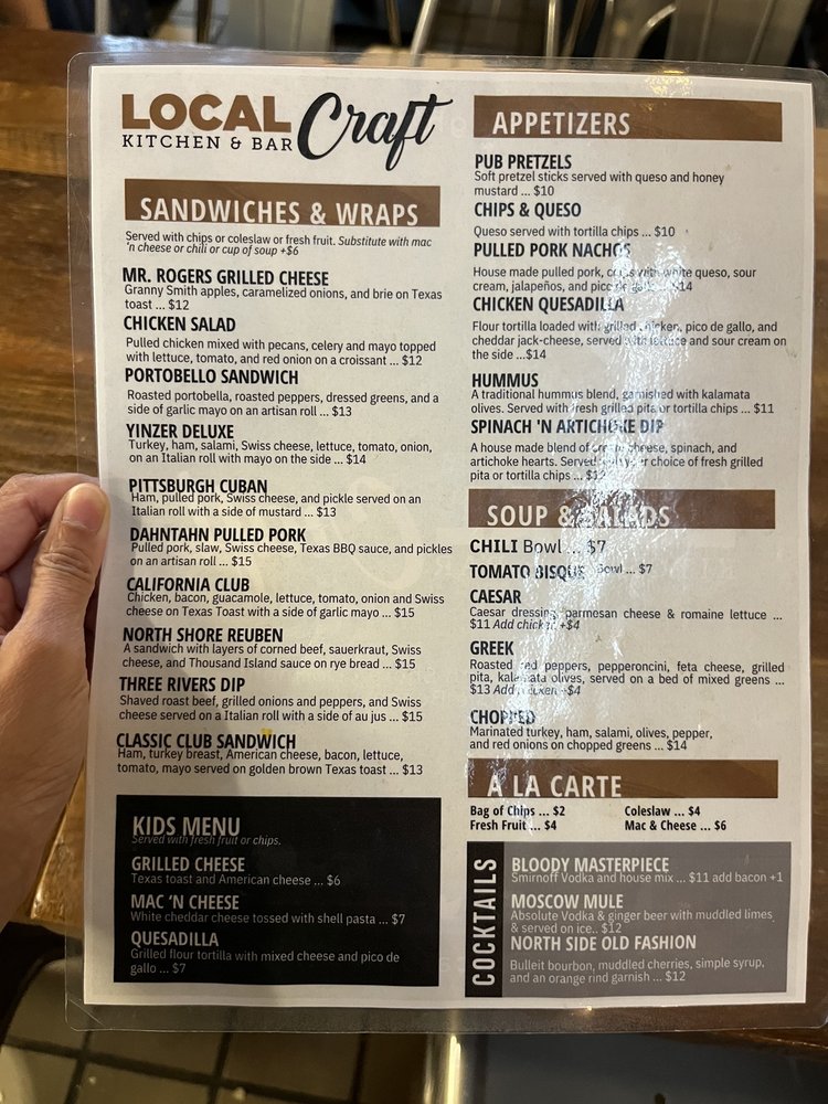 LOCAL CRAFT KITCHEN + BAR - Updated August 2024 - 27 Photos & 28 ...