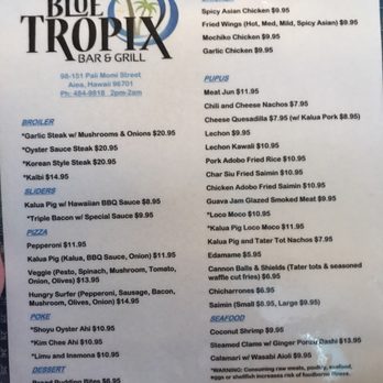 BLUE TROPIX BAR & GRILL - Updated August 2024 - 382 Photos & 184 ...