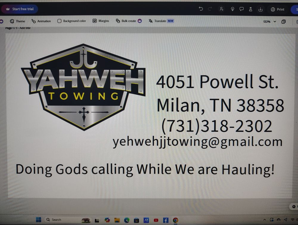 YAHWEH J&J TOWING - Updated December 2025 - Request a Quote - 10 Photos - 4051 Powell St, Milan ...