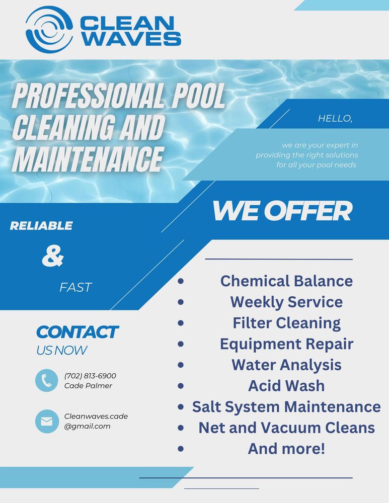 CLEAN WAVES - Updated September 2025 - Henderson, Nevada - Pool ...