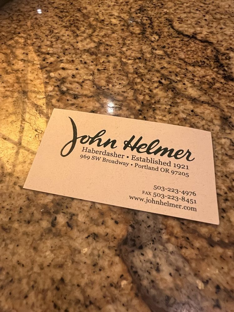 JOHN HELMER HABERDASHER - Updated December 2025 - 16 Photos & 79 ...
