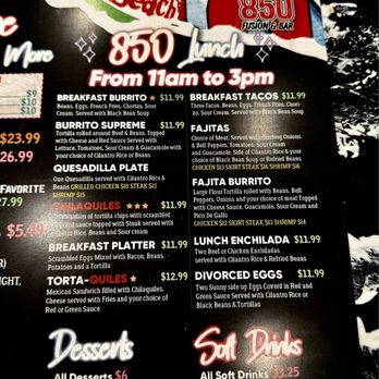 850 FUSION & BAR - Updated May 2025 - 116 Photos & 33 Reviews - 7250 ...