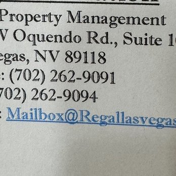 REGAL PROPERTY MANAGEMENT - Updated October 2025 - 3720 W Oquendo Rd ...