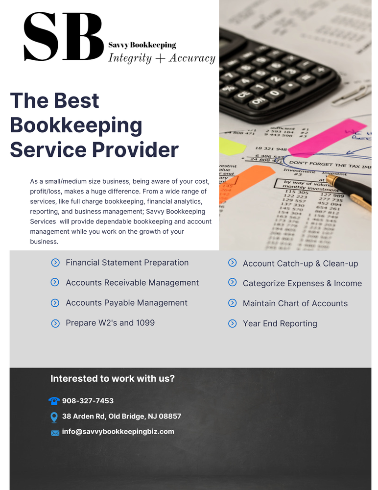 SAVVY BOOKKEEPING SERVICES - Updated January 2025 - Request Consultation - 38 Arden Rd, Old ...