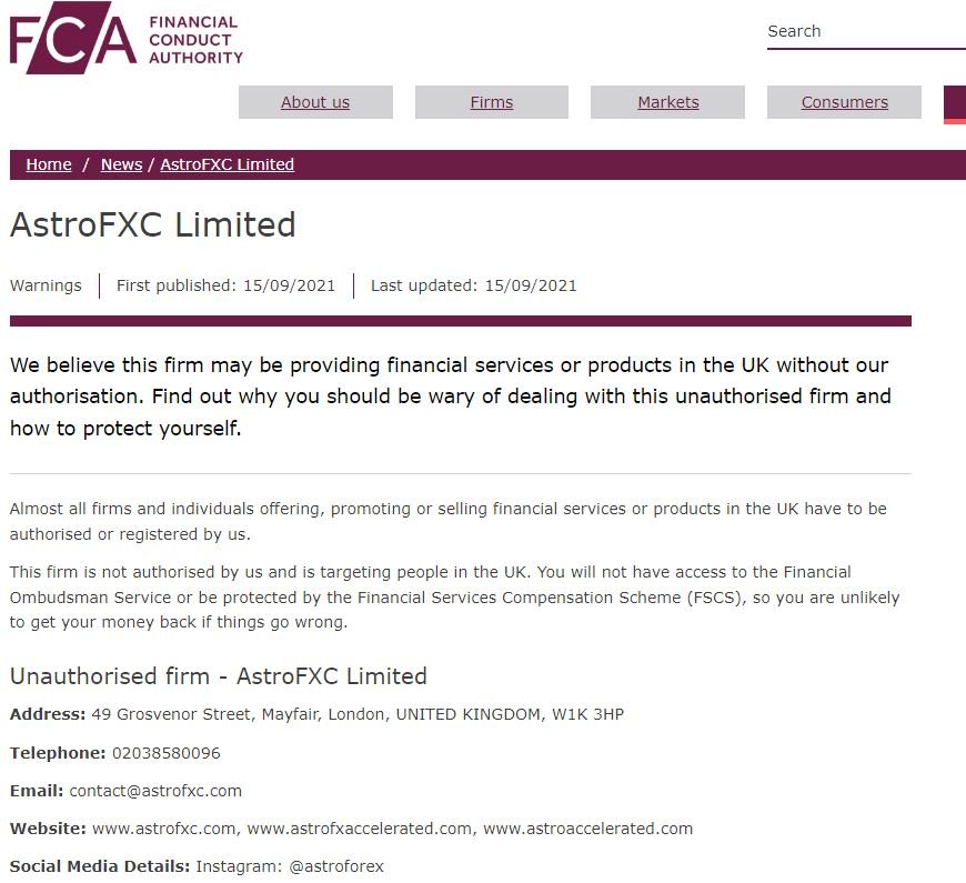 ASTROFX SCAM COURSES - Updated December 2024 - 49 Grosvenor St, London ...