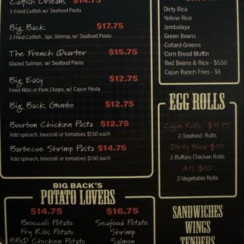 BIG BACK’S CAJUN KITCHEN - Updated November 2025 - 33 Photos & 20 ...