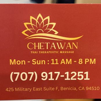 CHETAWAN THAI THERAPEUTIC MASSAGE - Updated August 2024 - 21 Reviews ...