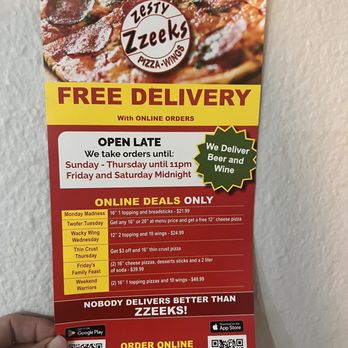 ZESTY ZZEEKS PIZZA AND WINGS - Updated May 2025 - 202 Photos & 304 ...