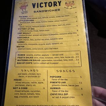 VICTORY SANDWICH BAR with photos - Updated August 2024 - 375 Photos ...