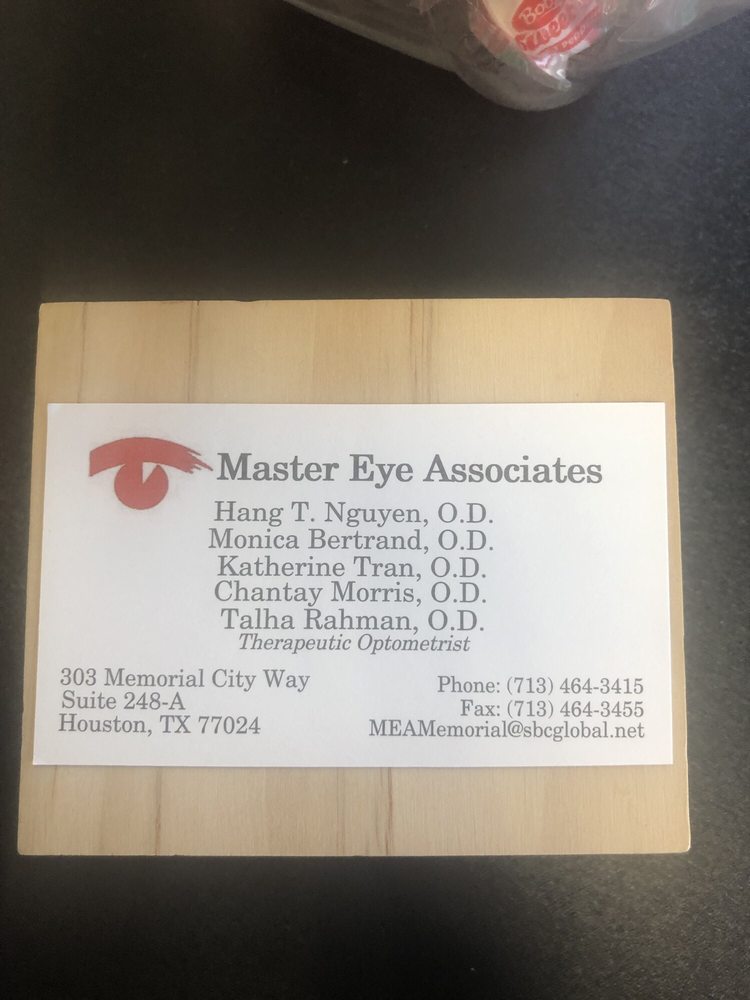 MASTER EYE ASSOCIATES - Updated September 2025 - 900 Gessner Rd ...