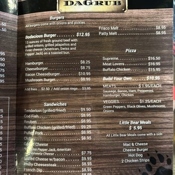 DABEARS - Updated December 2025 - 20 Photos & 18 Reviews - 5035 Hwy P ...