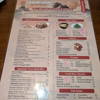 TAKUMI SUSHI ALL YOU CAN EAT - Updated October 2025 - 114 Reviews & 358 ...