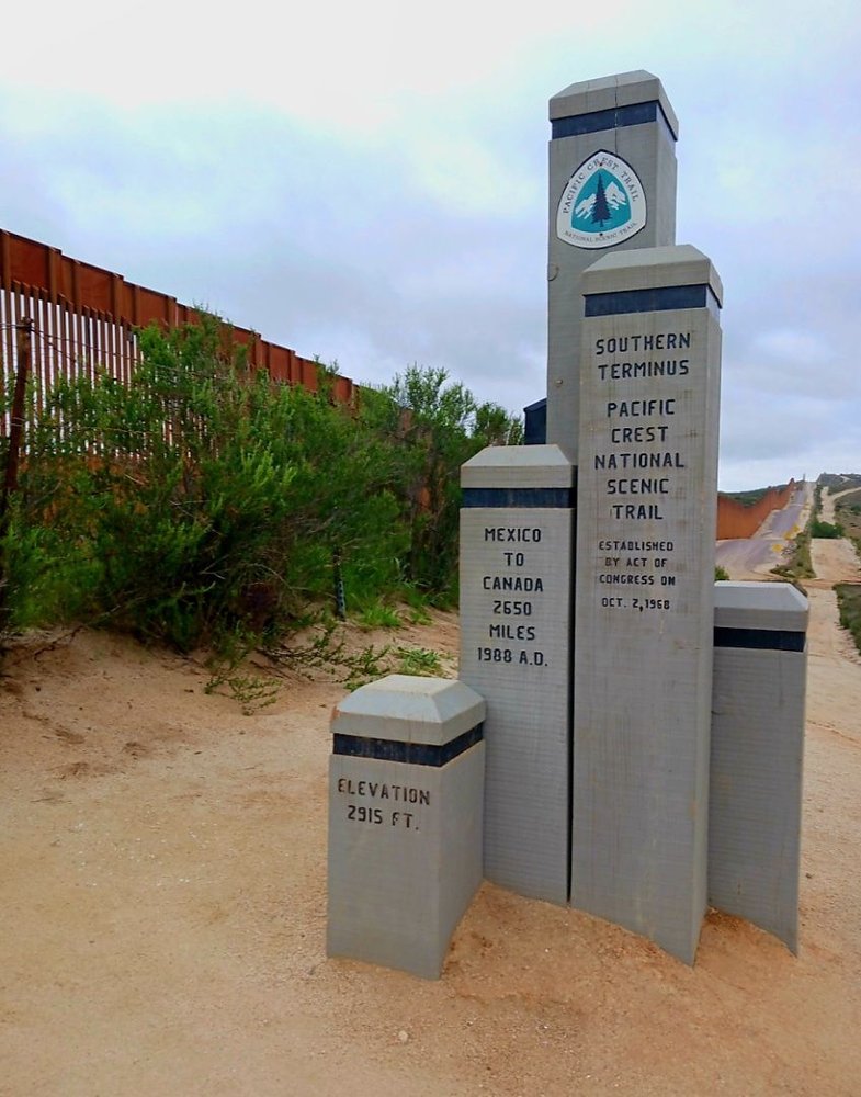 PACIFIC CREST TRAIL SOUTHERN TERMINUS - Forrest Gate Rd, Campo ...