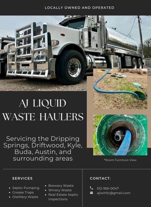 AJ LIQUID WASTE HAULERS - Updated March 2026 - Dripping Springs, Texas ...