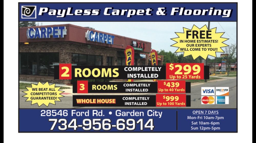 PAYLESS CARPET - Updated April 2025 - 28546 Ford Rd, Garden City ...