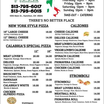 CALABRIA PIZZA - Updated December 2025 - 11 Photos & 10 Reviews - 1010 ...