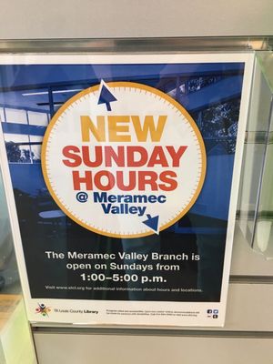 ST. LOUIS COUNTY LIBRARY - MERAMEC VALLEY BRANCH - Updated November ...