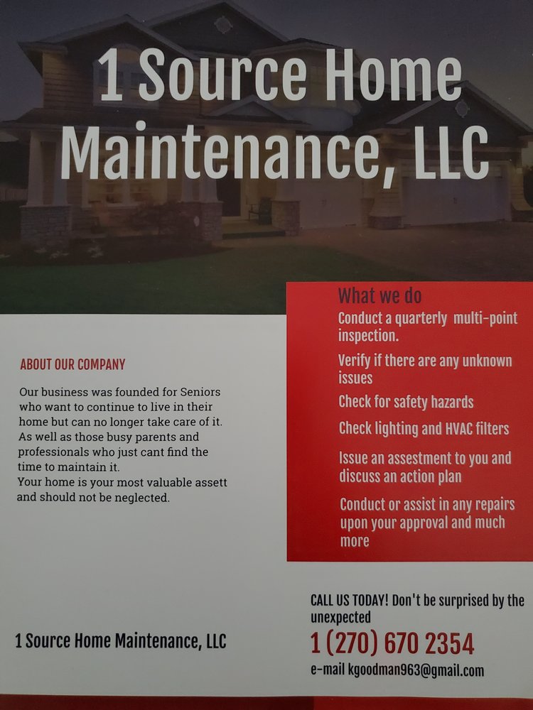 1 SOURCE HOME MAINTENANCE - Updated July 2025 - Request a Quote ...