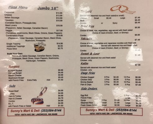 SUNNYS MARKET & DELI - Updated September 2025 - 10701 108th Ave SW ...