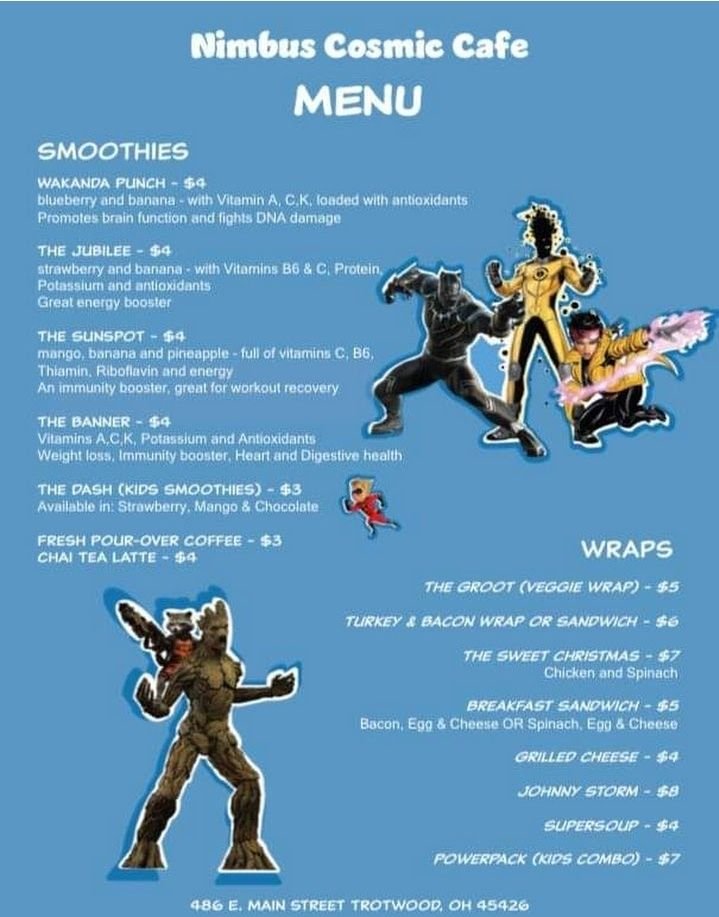 NIMBUS COMIC CAFE - Updated July 2025 - 486 E Main St, Dayton, Ohio ...