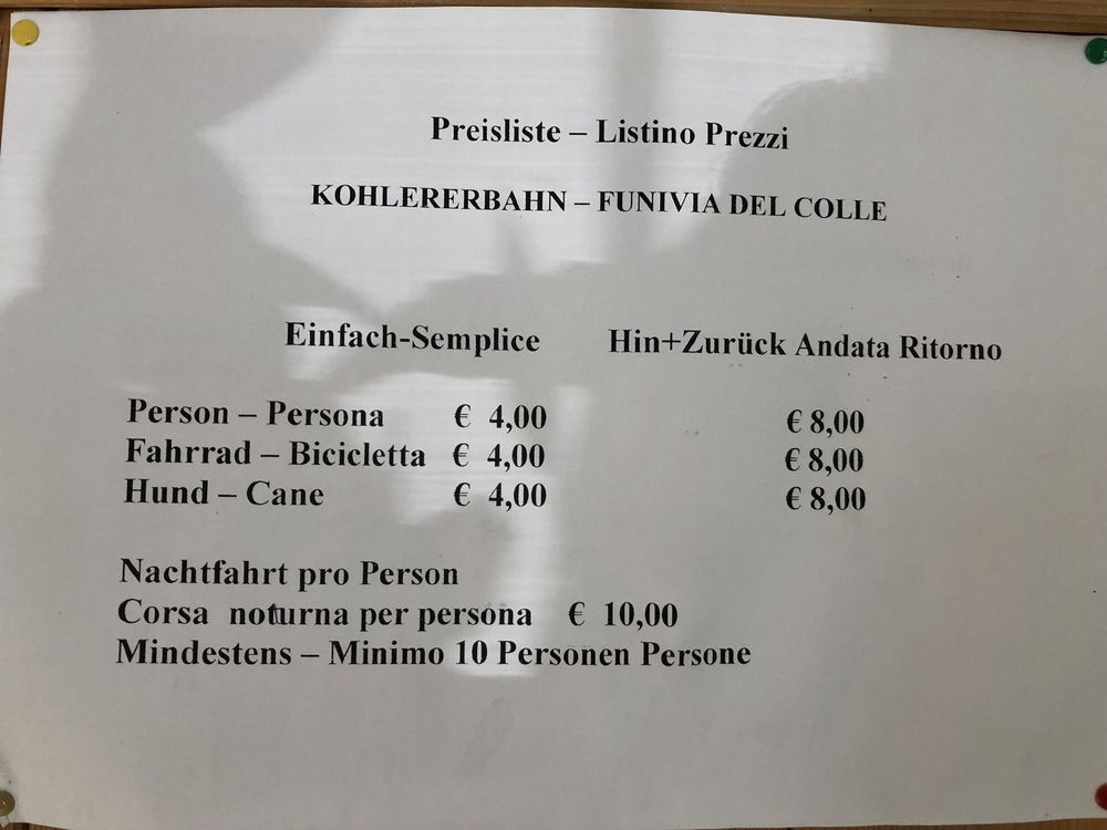 FUNIVIA DEL COLLE - Via Innsbruck 7, Bolzano, Bozen, Bolzano, Italy - Yelp